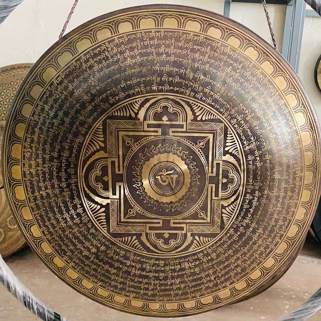 TIBETAN MANTRA CRAFT Extra Large Gong-healing Variation Rituals ...