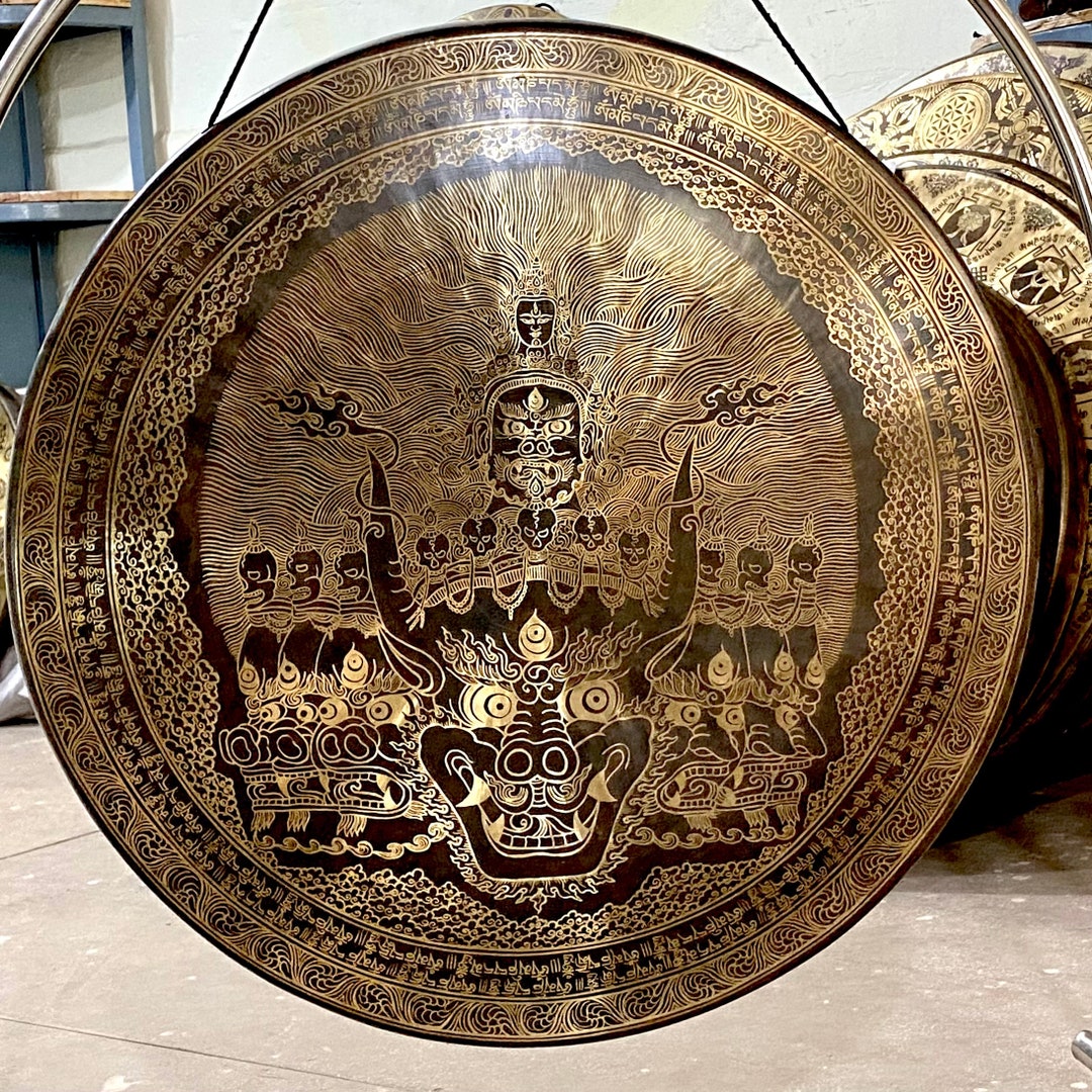 Divine Resonance Bhairav Blessing on a Sacred Gong-sacred Resonance A ...