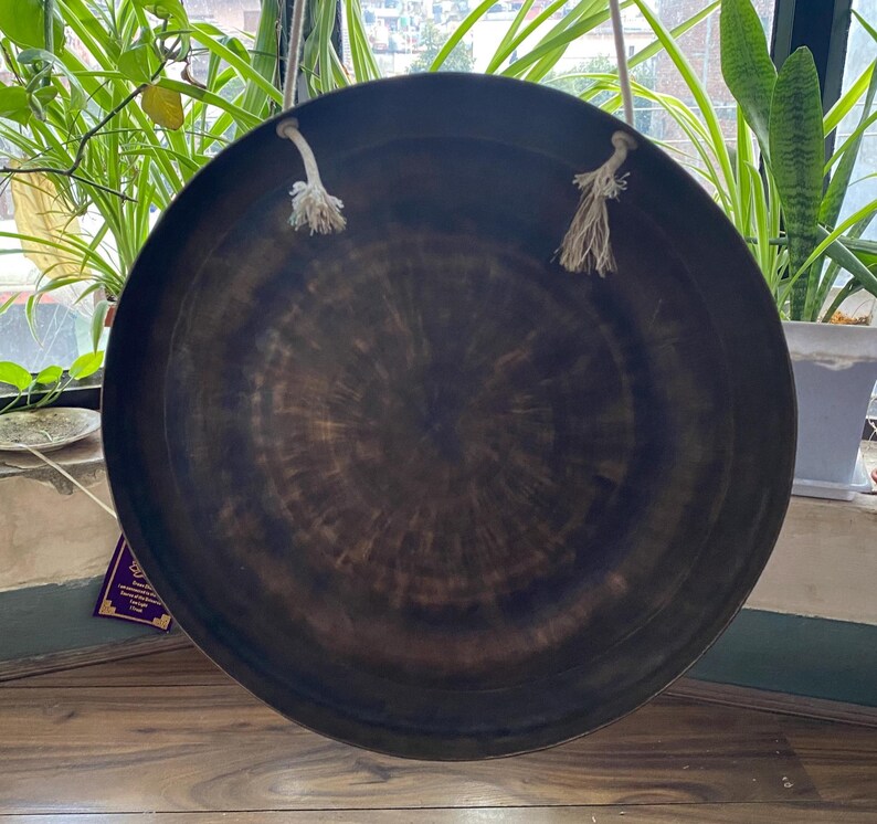 Extra-large Antique Tiger Gong Bell — a Rare and Distinctive Tibetan ...