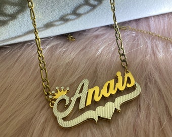 Nameplate With Crown - Etsy
