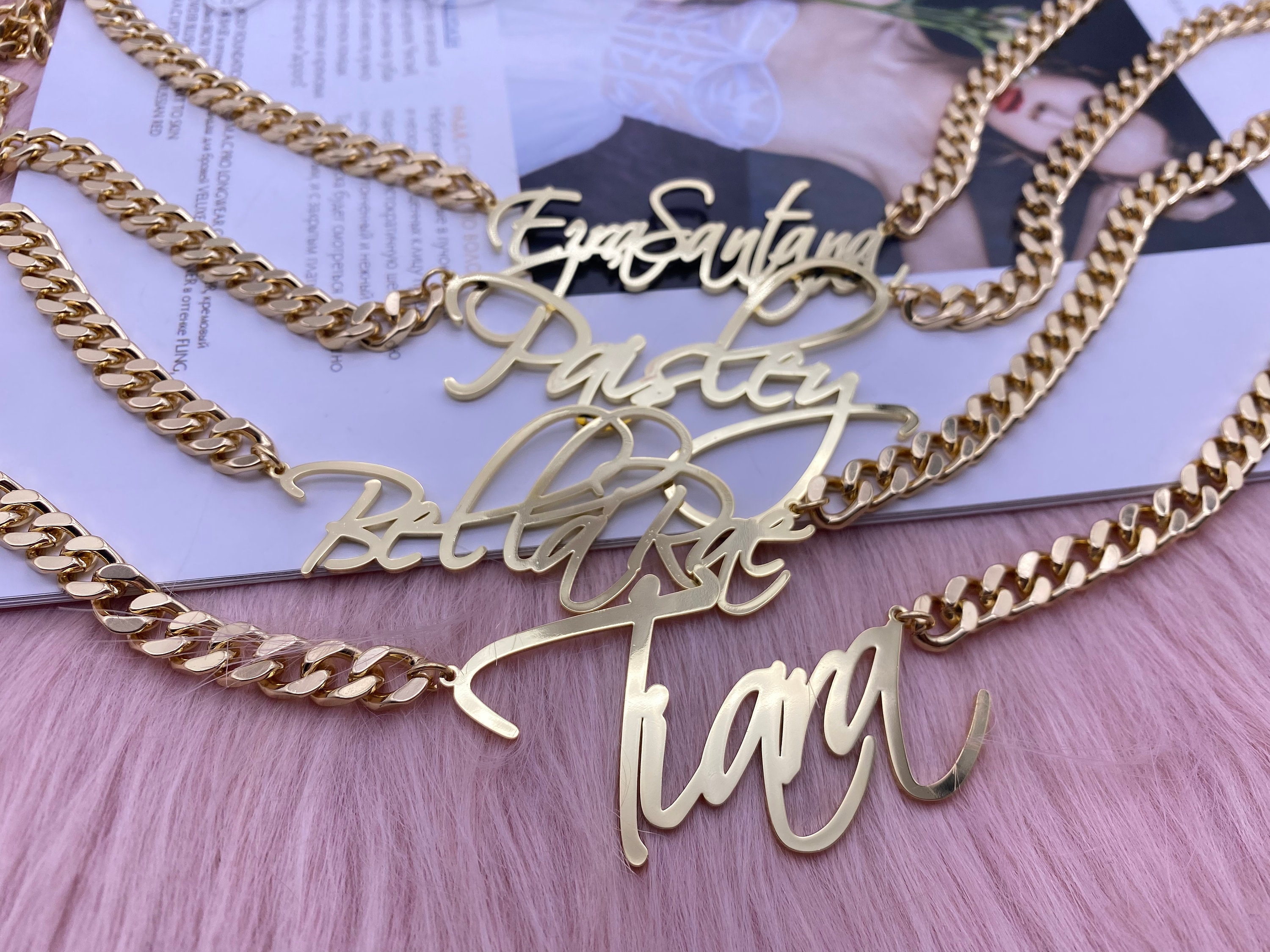 Custom 8mm Thick Cuban Chain Name Necklace Name Necklace - Etsy