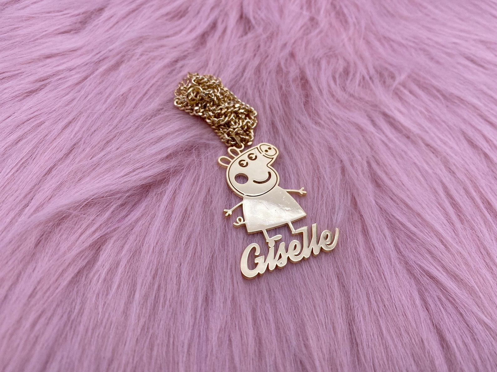 Personalized Cartoon Character Name Necklace, Kids Necklace Gift ...