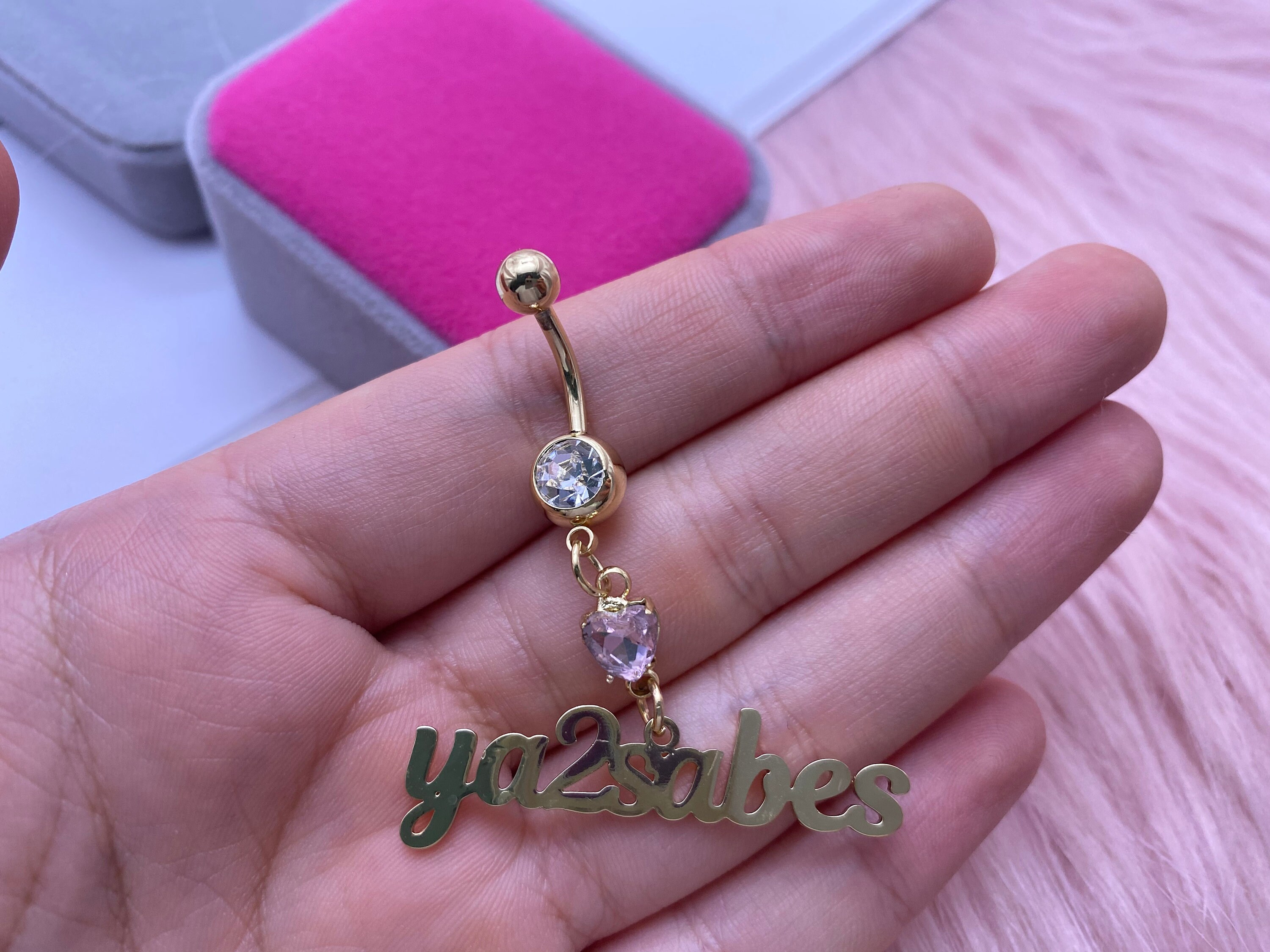 Name Navel Ring Custom Name Belly Rings Personalized Name | Etsy