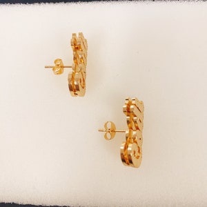 Name Stud Earrings, Personalized Name Earrings, Personalized Stud ...