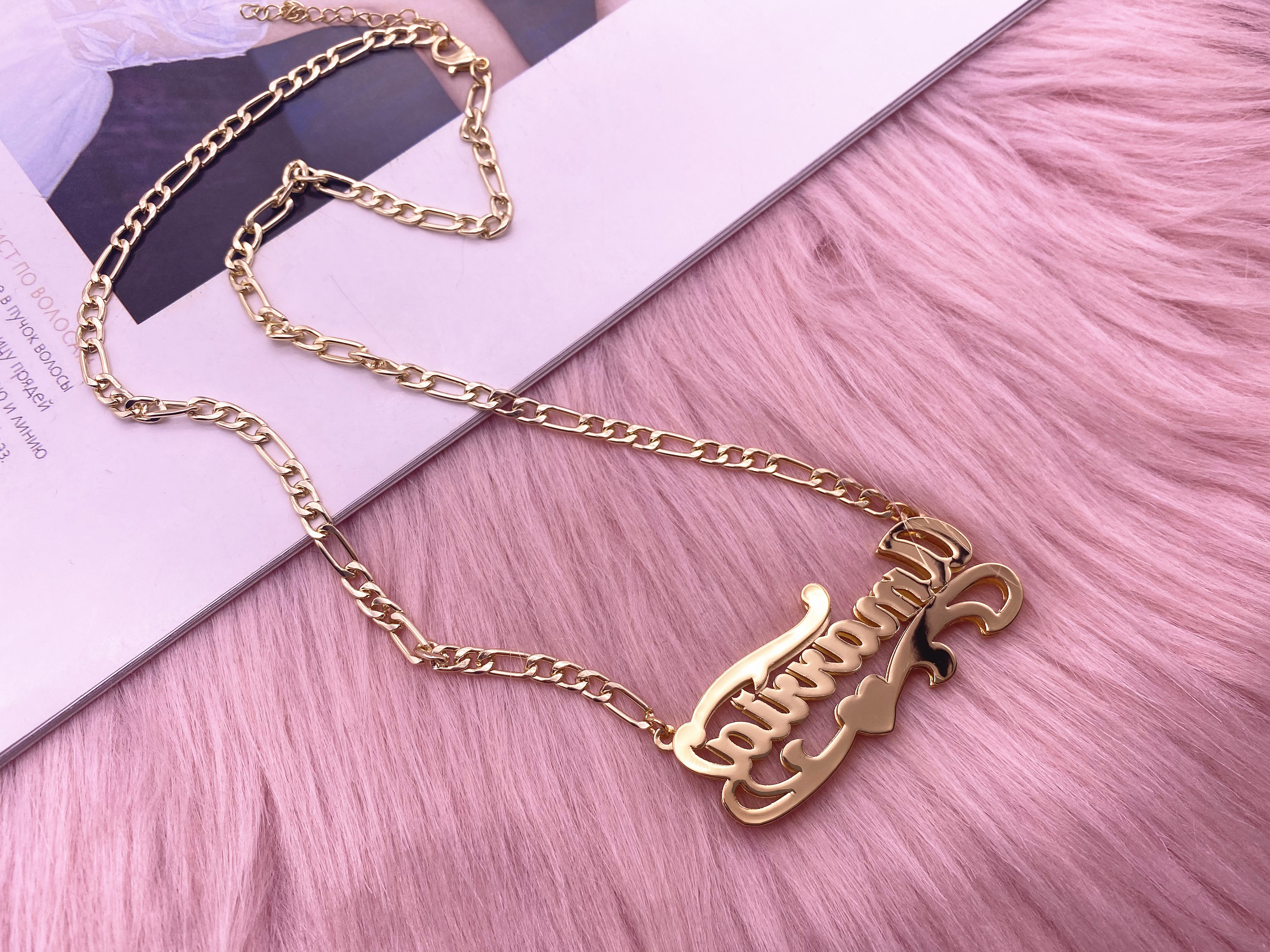 Name Plate Necklace Custom Name Necklace Gold Nameplate - Etsy