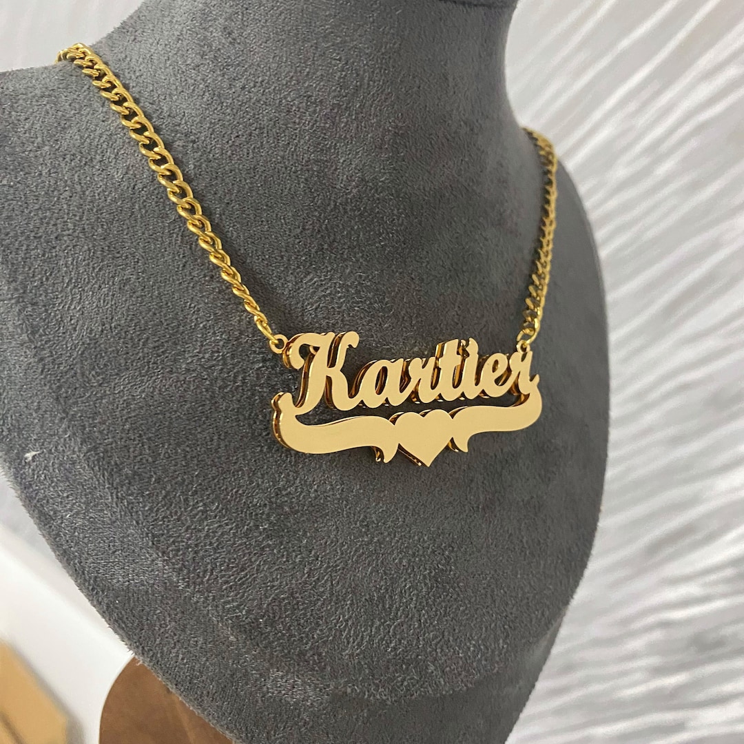 Gold Filled Name Necklace, Custom Name Necklace, Nameplate Necklace ...