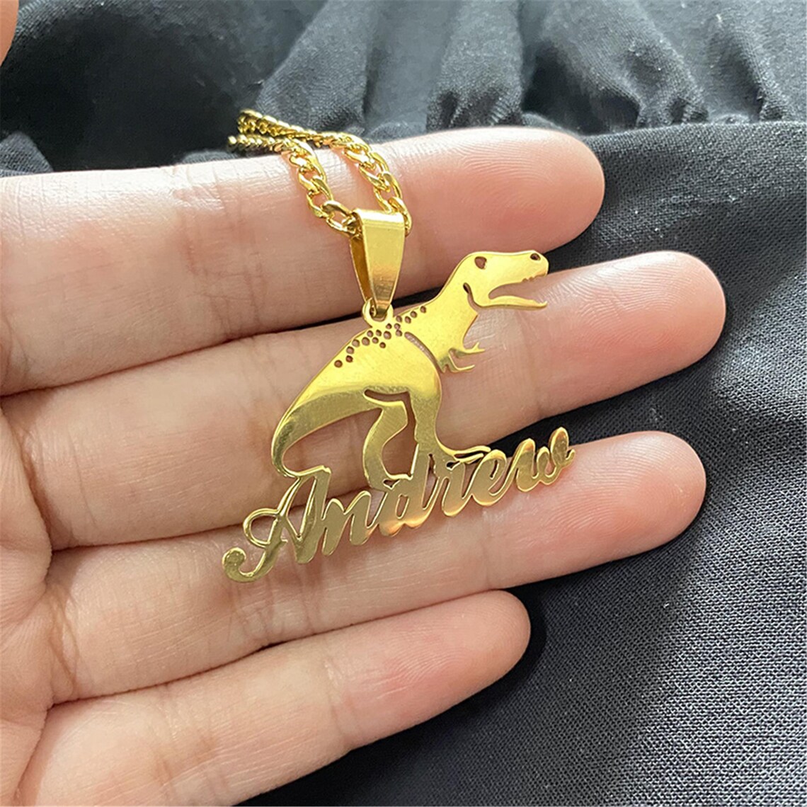 Custom Character Name Necklace Cartoon Necklace Minnie Mouse | Etsy