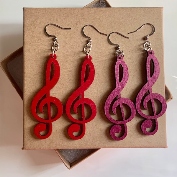 Music Note Earrings - Etsy