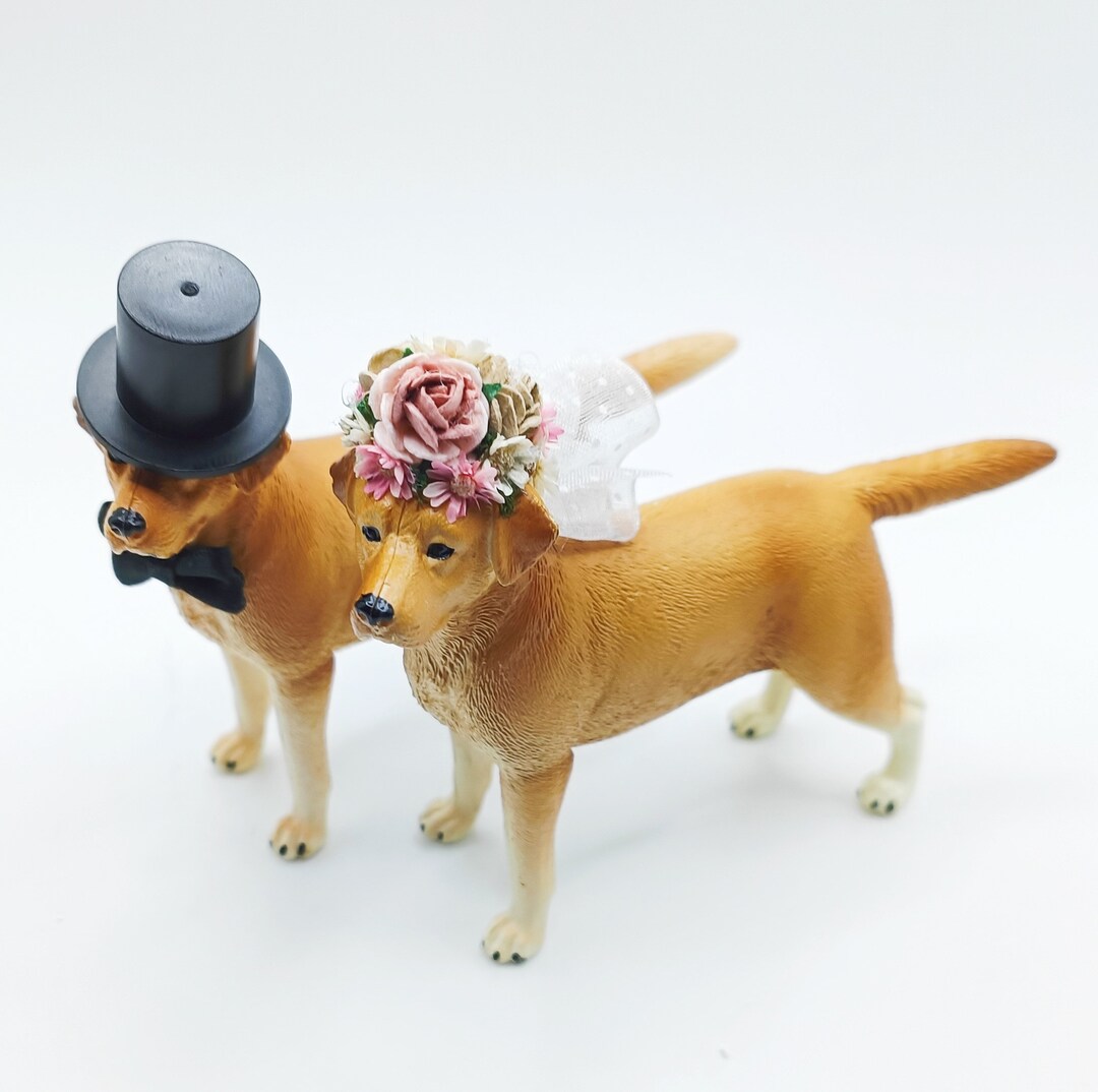 Labrador Wedding Cake Topper | Dog Animal Theme Decoration | Dog Party ...