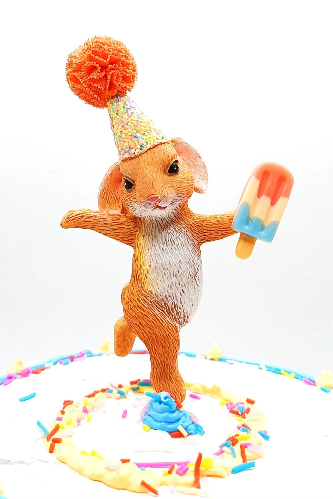 Bunny Cake Toppers | Cake Topper | Rabbit Party Decor | Party Animal ...
