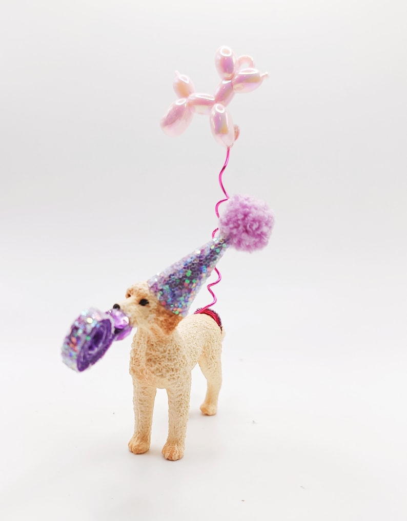 Labradoodle Cake Topper | Hand-painted Party Pet Decoration | Custom ...