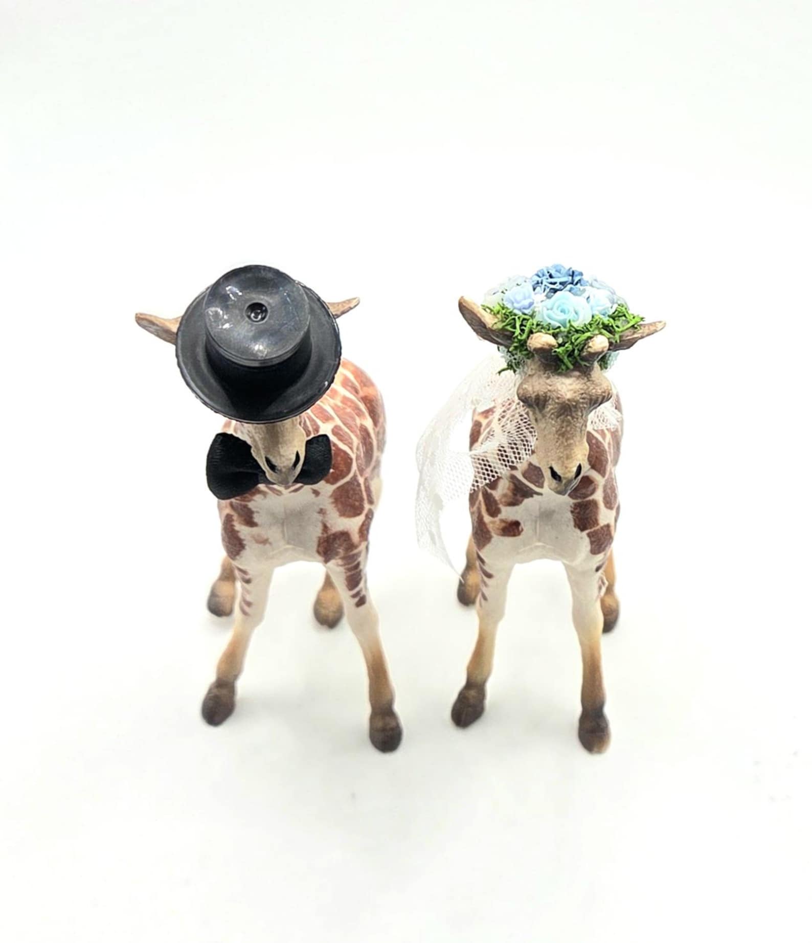 Giraffe Wedding Cake Topper | Animal Bride and Groom | Animal Theme ...