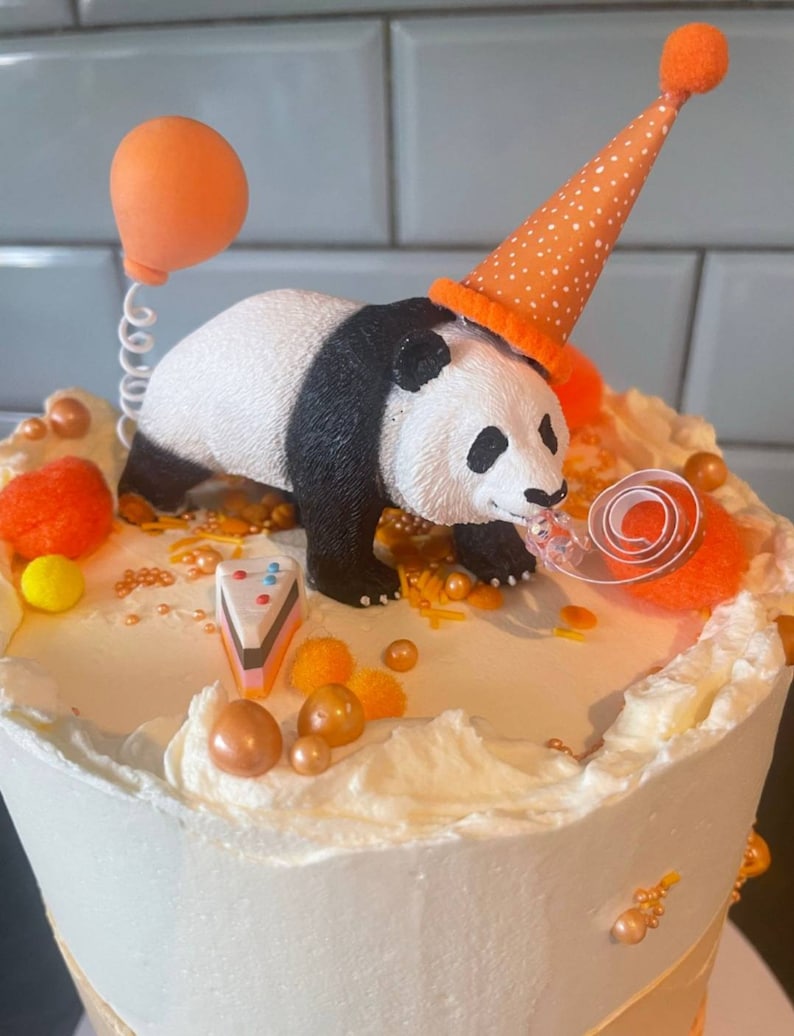 Panda Cake Decoration Animal Cake Topper Party Decoration - Etsy