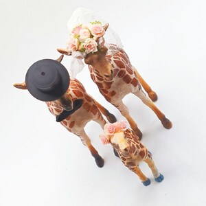 Giraffe Wedding Cake Topper | Animal Bride and Groom | Animal Theme ...