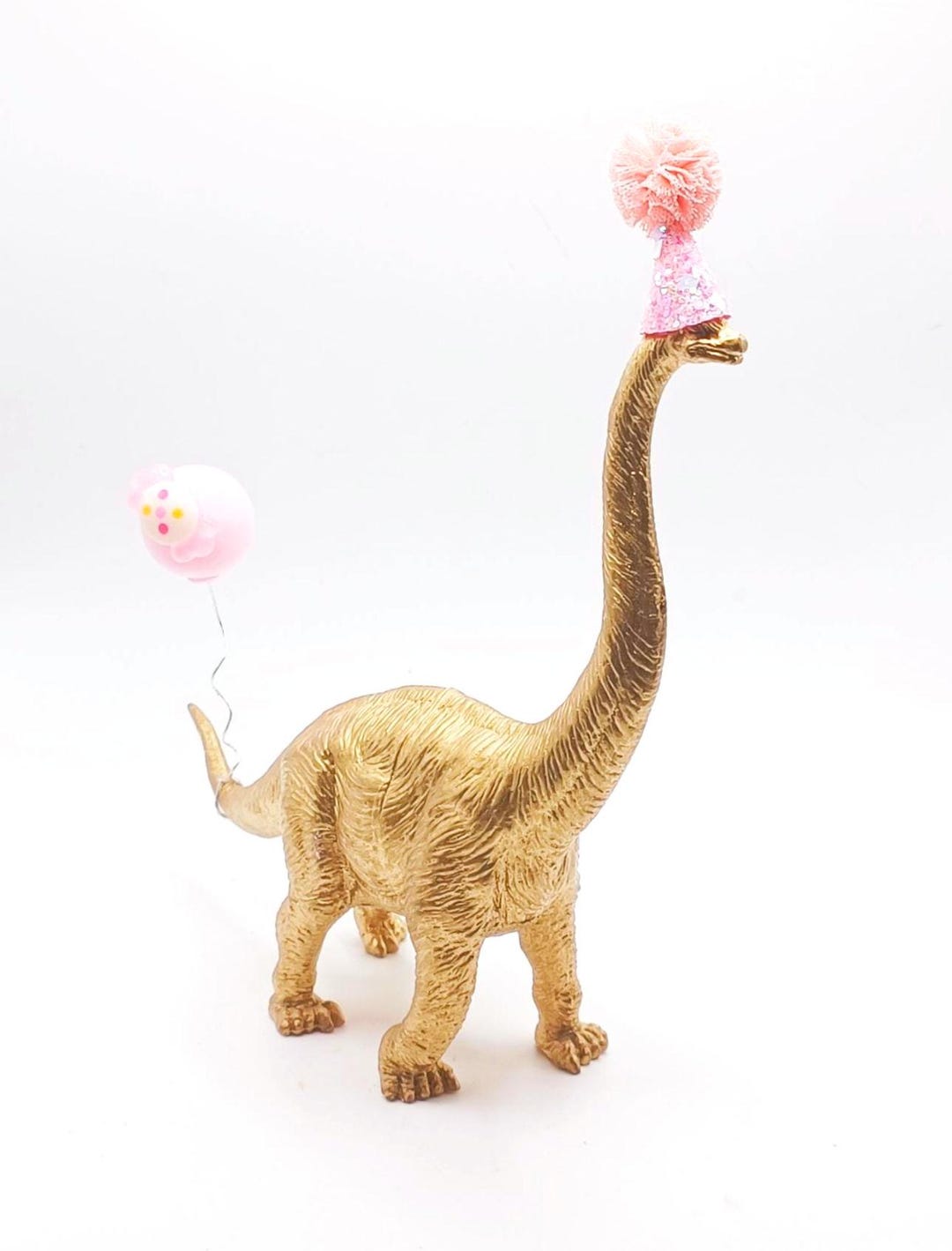 Gold Diplodocus Dinosaur Cake Topper | Dinosaur Party | Dino Birthday ...