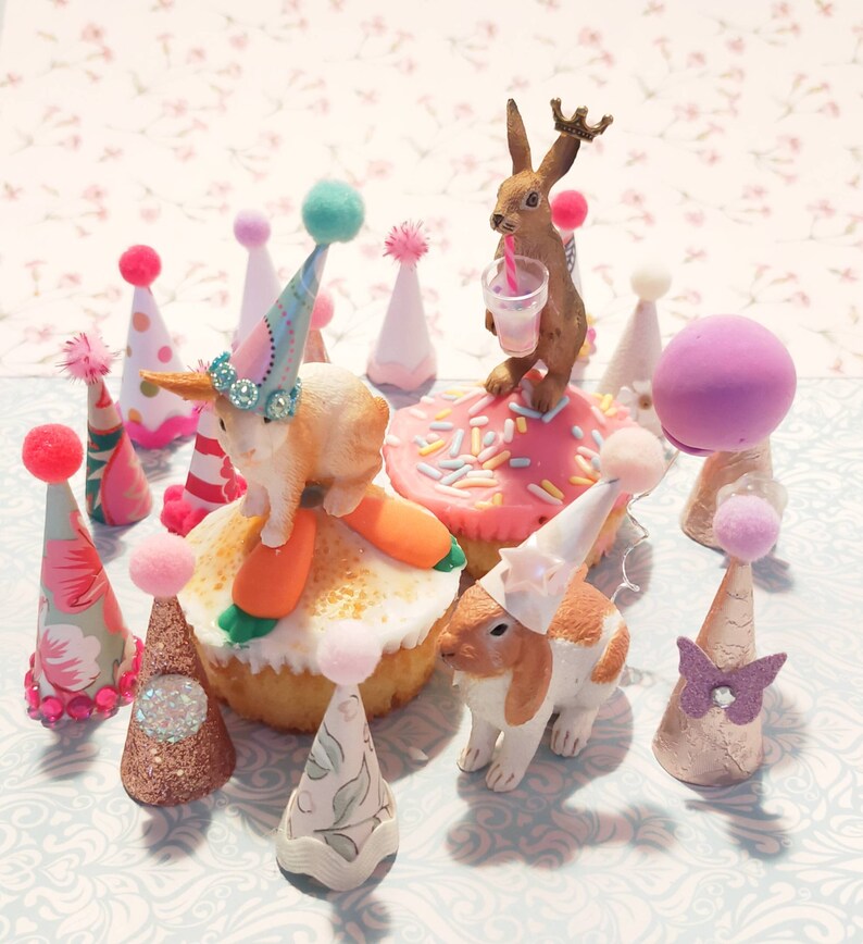 Mixed Party Hats Maileg Baby Shower Cake Decoration - Etsy