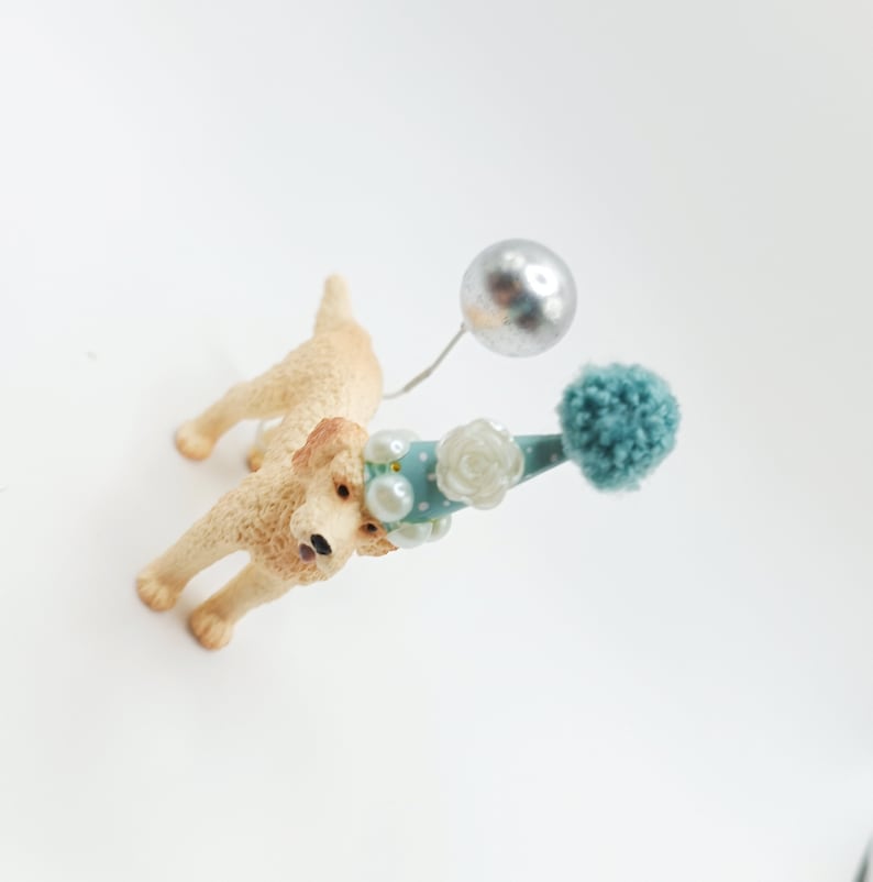 Labradoodle Cake Topper | Hand-painted Party Pet Decoration | Custom ...