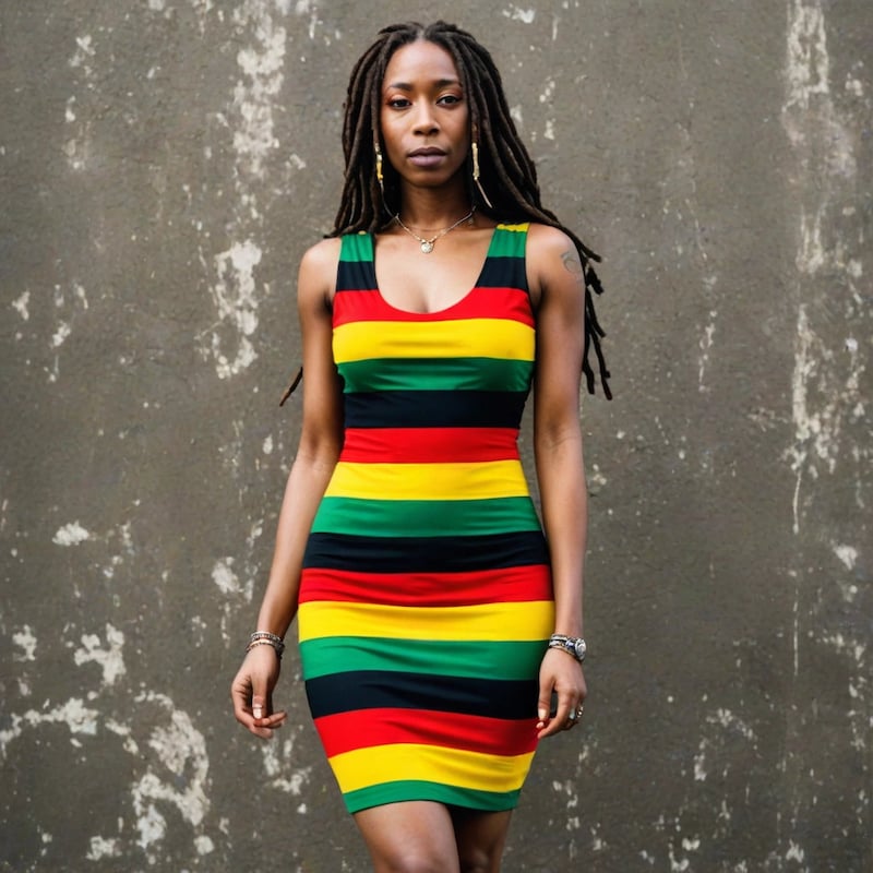 Rasta Dress - Etsy