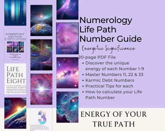 Numerology Life Path Master & Karmic Debt Numbers PDF Instant Download Ebook Numerology Learning ...