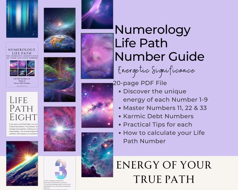Numerology Life Path | Master & Karmic Debt Numbers | PDF Instant ...