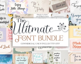 New Blackletter Font Bundle Font Bundle Handwritten Font, Calligraphy Font, Script Font, Cricut ...