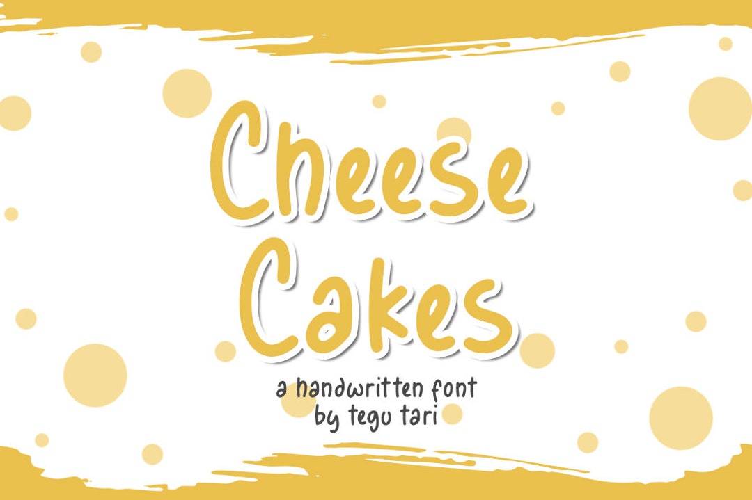 Cheese Cakes Font Cute Font, Handwritten Font, Cricut Fonts ...