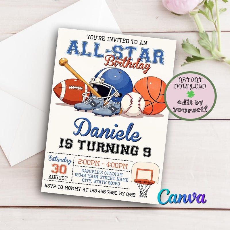 All Star Birthday - Etsy