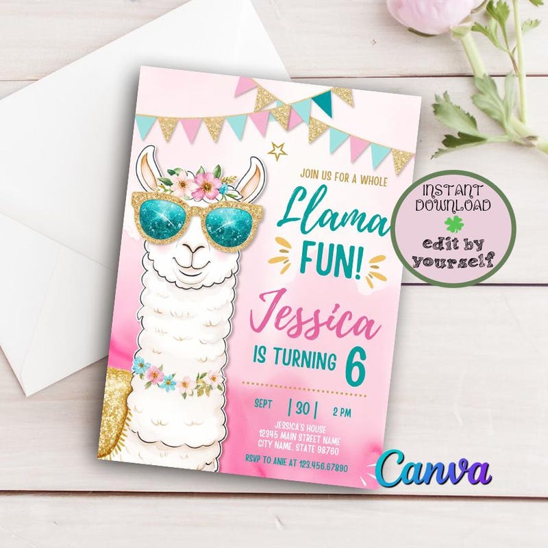 Llama Party - Etsy