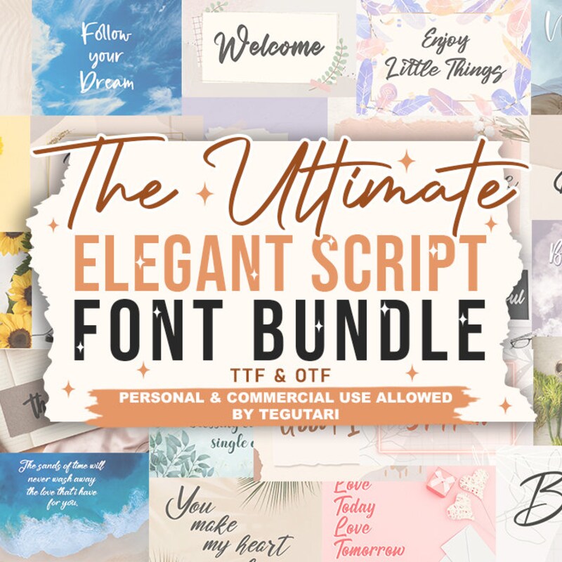 Font Bundles - Etsy