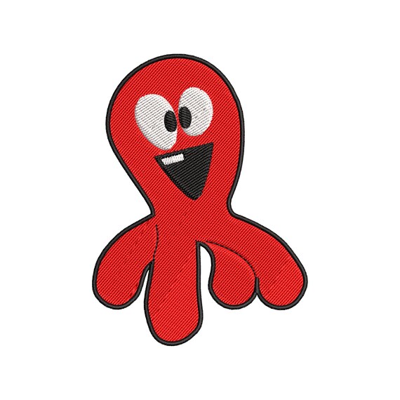 Pocoyo Fred Octopus Embroidery Digital Design 5 Sizes | Etsy