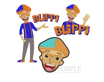 Blippi Embroidery Design - Etsy
