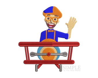 Blippi Embroidery Design - Etsy