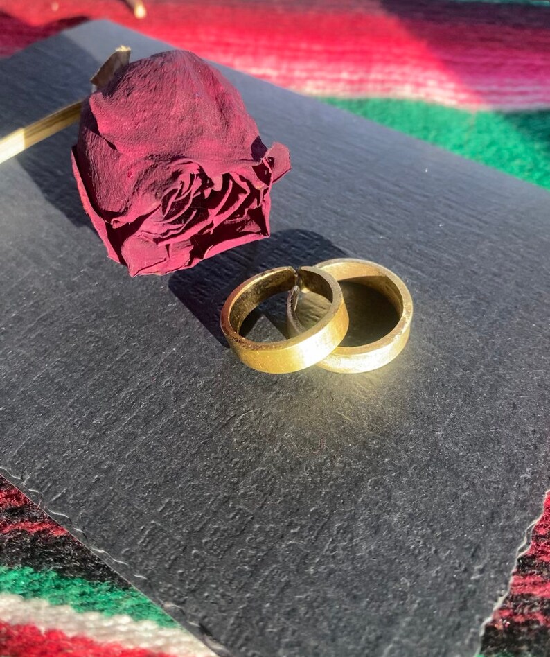 California 24K Pure Gold Wedding Ring - Hand Forged Hammered Ring ...