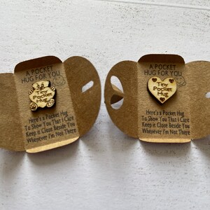 Micro Pocket Hug With Personalised Message on Envelope Gift for Friends ...