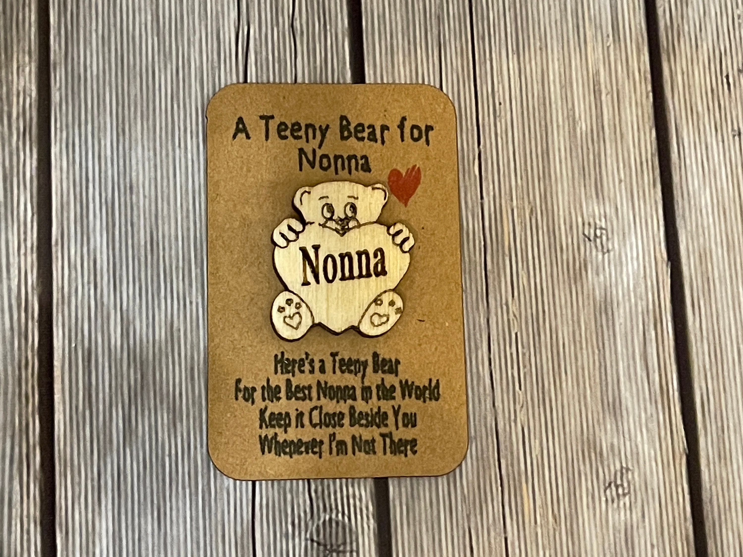 Nonna Hug Teeny Tiny Nonna Heart Ideal Mothers Day Gift - Etsy UK