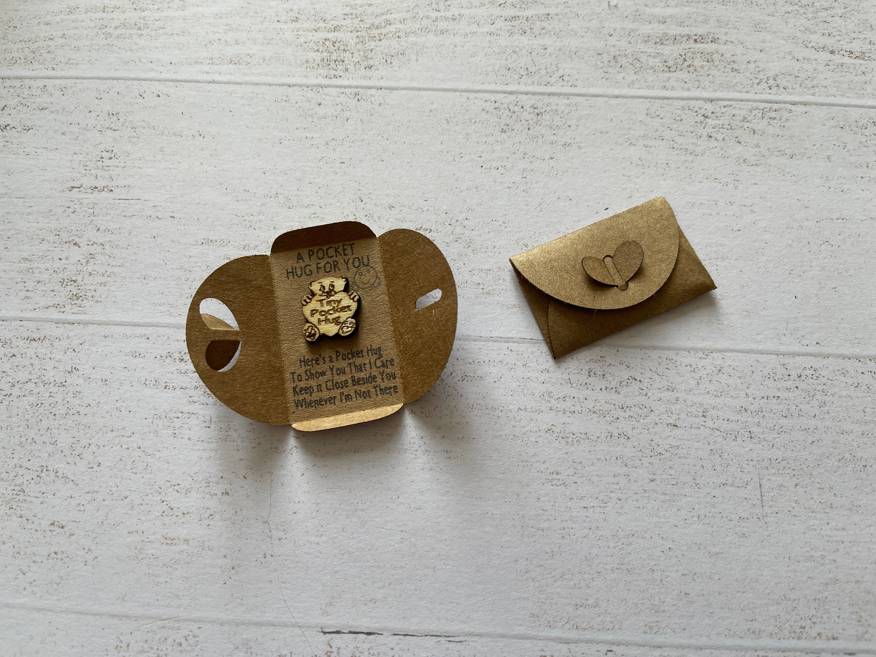 Micro Pocket Hug With Personalised Message on Envelope - Etsy