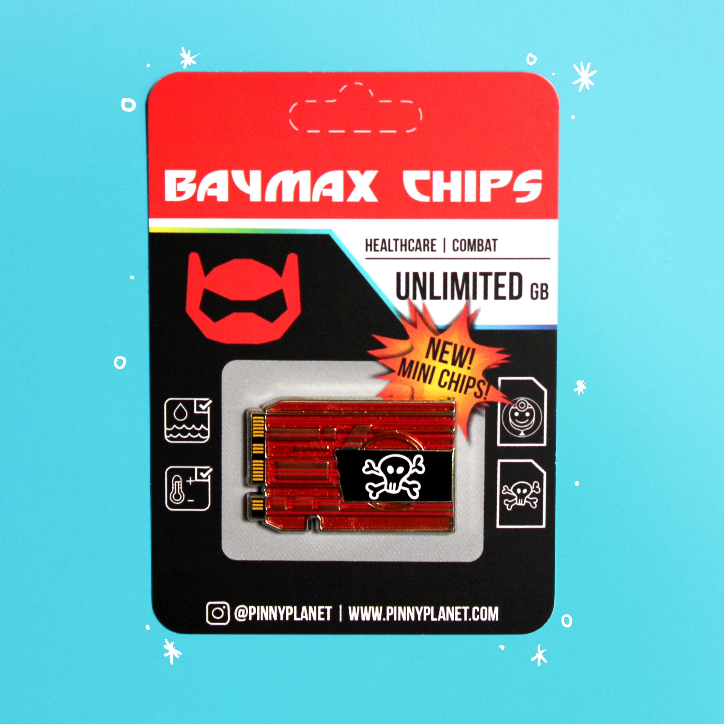Mini Baymax Chips Pins — Pinny Planet