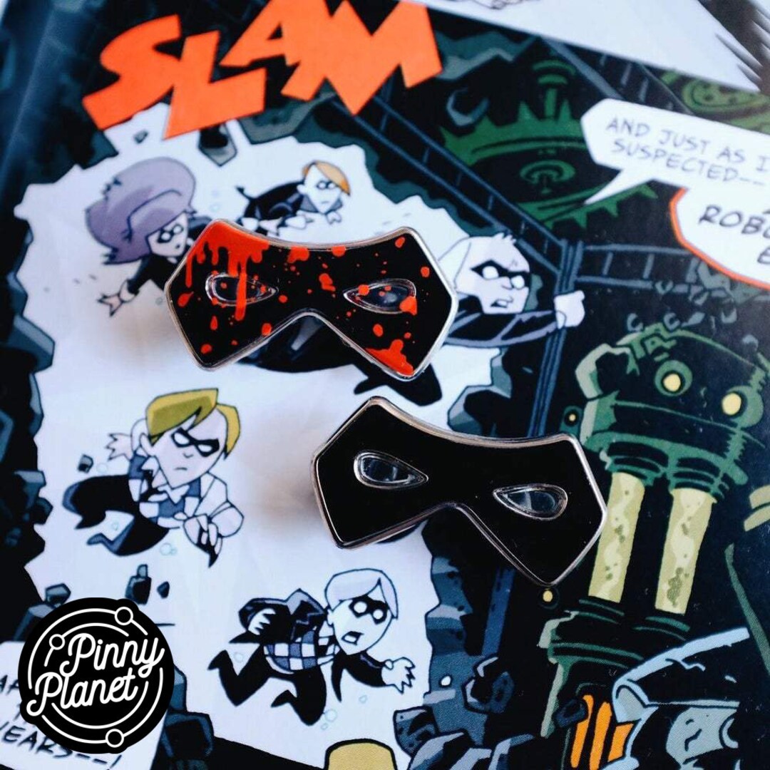 The Umbrella Academy Inspired Hero Mask Enamel Pins - Etsy