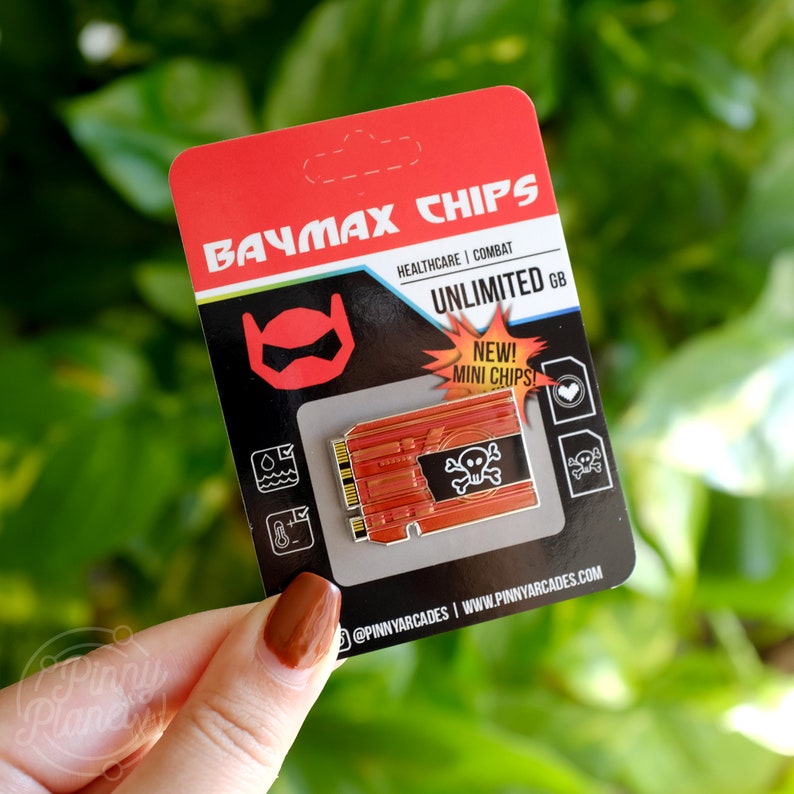 Big Hero 6 Inspired Baymax Chips Mini Enamel Pins | Etsy