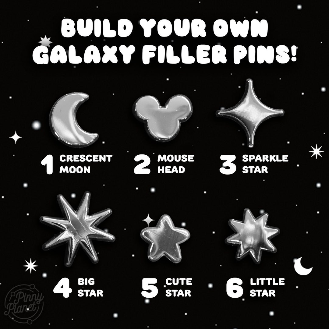 Build Your Own Galaxy Filler Pins | Silver Enamel Pins | Disney ...