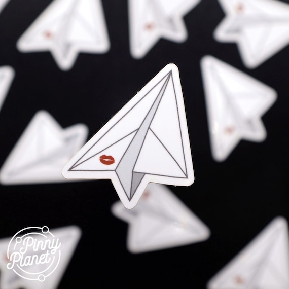 Paperman Inspired Paper Plane Sticker | Etsy