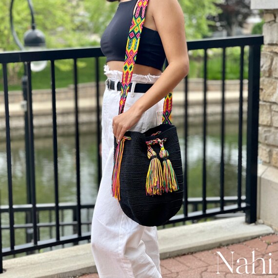 Mexican Morral Bag Handmade Crochet Purse Bag Crossbody | Etsy