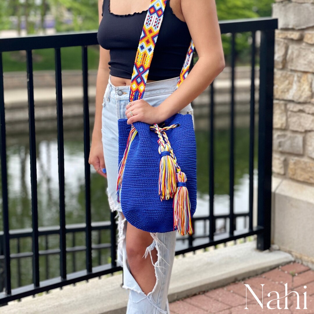 Mexican Morral Bag Handmade Crochet Purse Bag Crossbody - Etsy