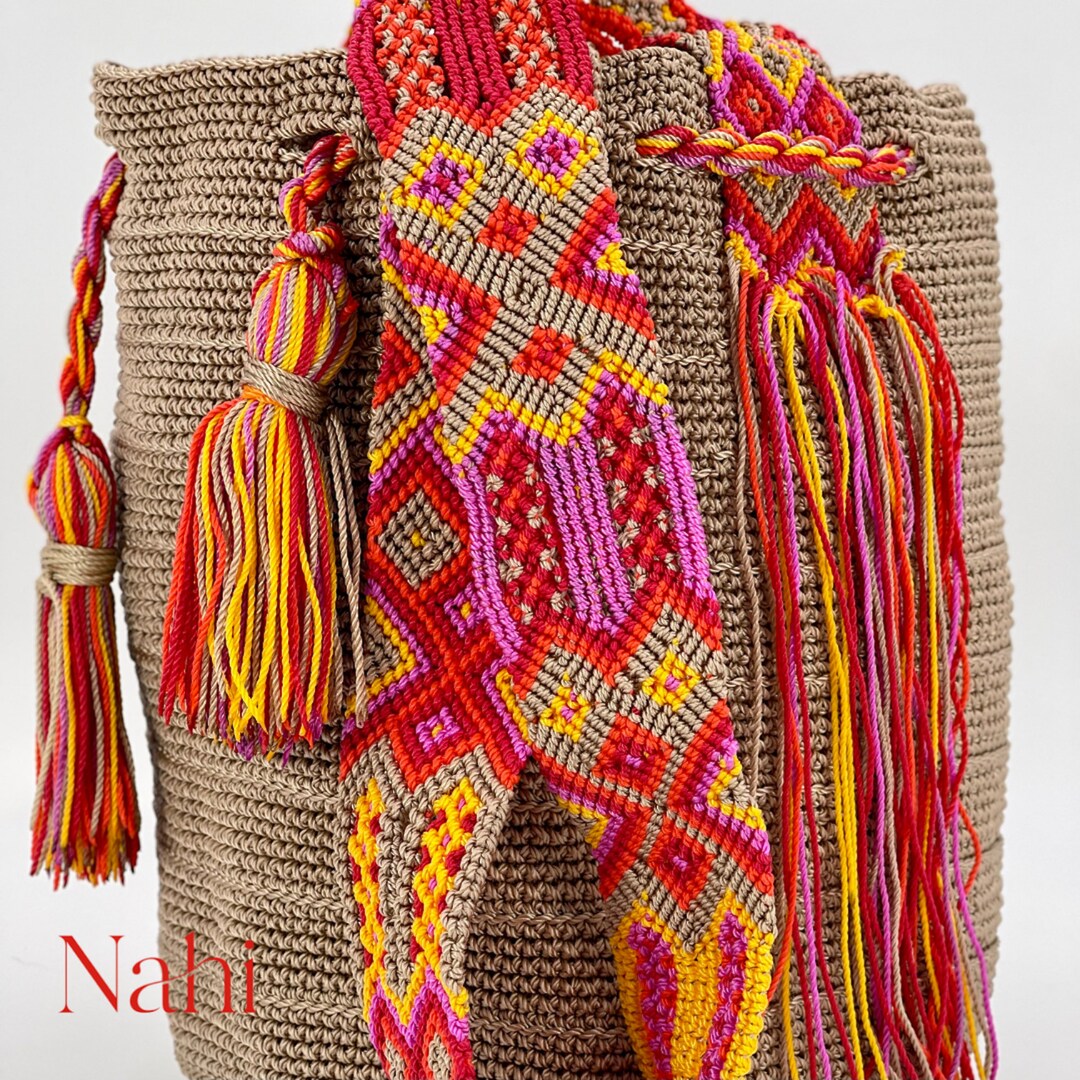 Mexican Morral Bag Handmade Crochet Purse Bag Crossbody - Etsy