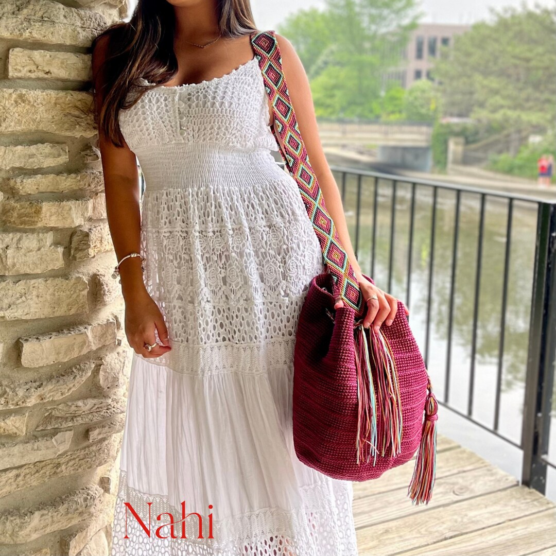 Mexican Morral Bag, Handmade Gift Bag, Crossbody Bag, Mochila Bag ...