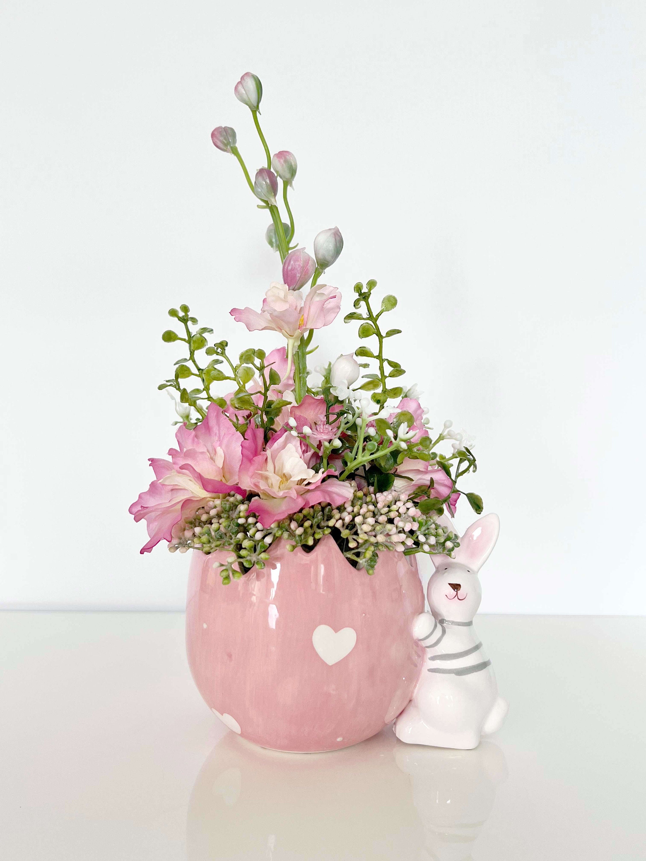 Easter Gift for Baby Girl, Pink Easter Floral Arrangement, Easter Pink ...