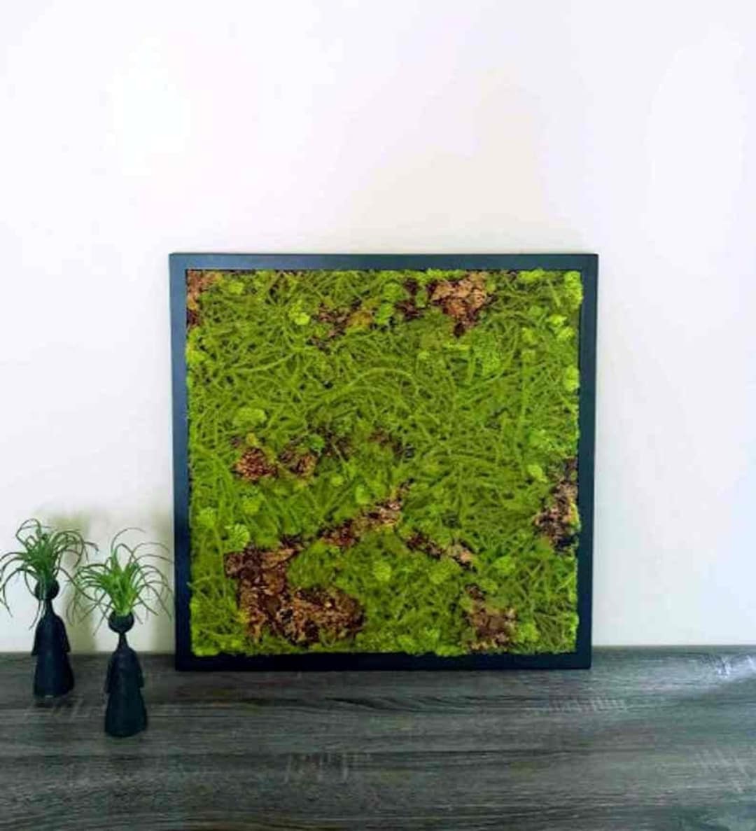 Moos Wandkunst, 21 "* 21 '' Moss Square Wall Decor, Home Office Decor ...