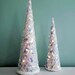 Tabletop Cone Christmas Tree, Sequins Blue/purple Christmas Tree 23 ...