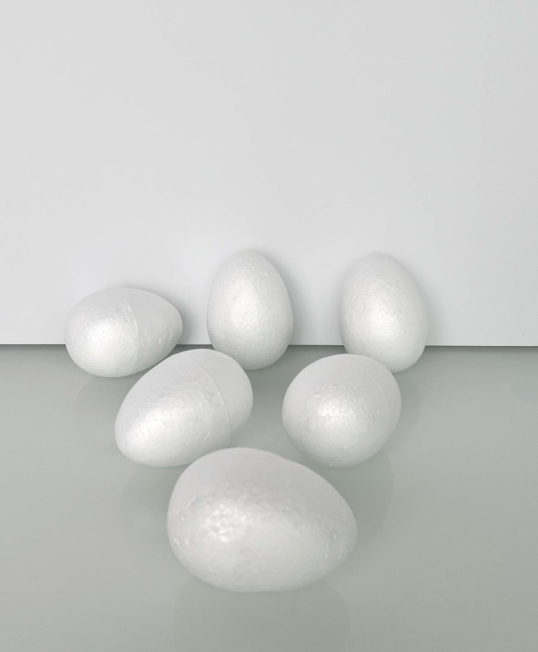 Styrofoam Eggs 4" Sets of 6, Polystyrene Eggs, Large Foam Eggs - Etsy