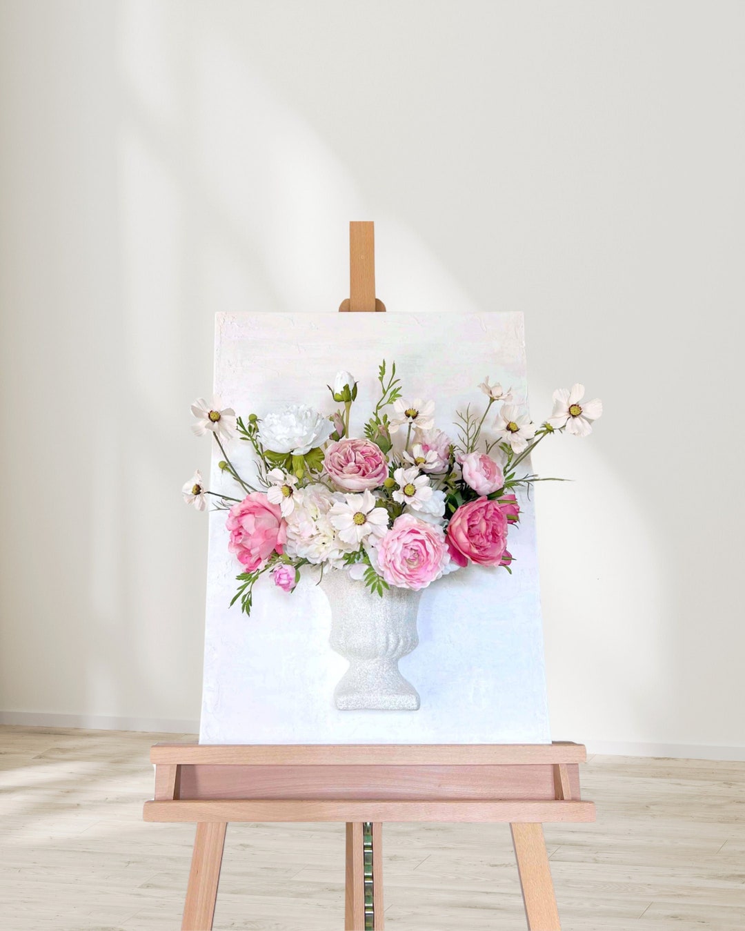 Flower Wall Art 3D, Flowers Wall Decor, Housewarming Gift, Aesthetic ...